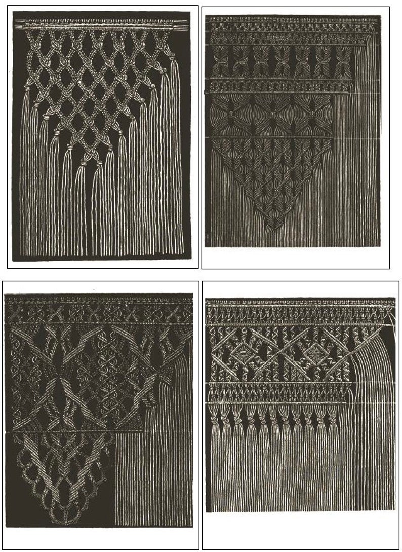 Victorian MACRAME Knots Weaving LACE Making PATTERNS Tutorial - Etsy