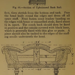Learn How to Upholster Antique Furniture Rare Illustrated Book Teaches ...