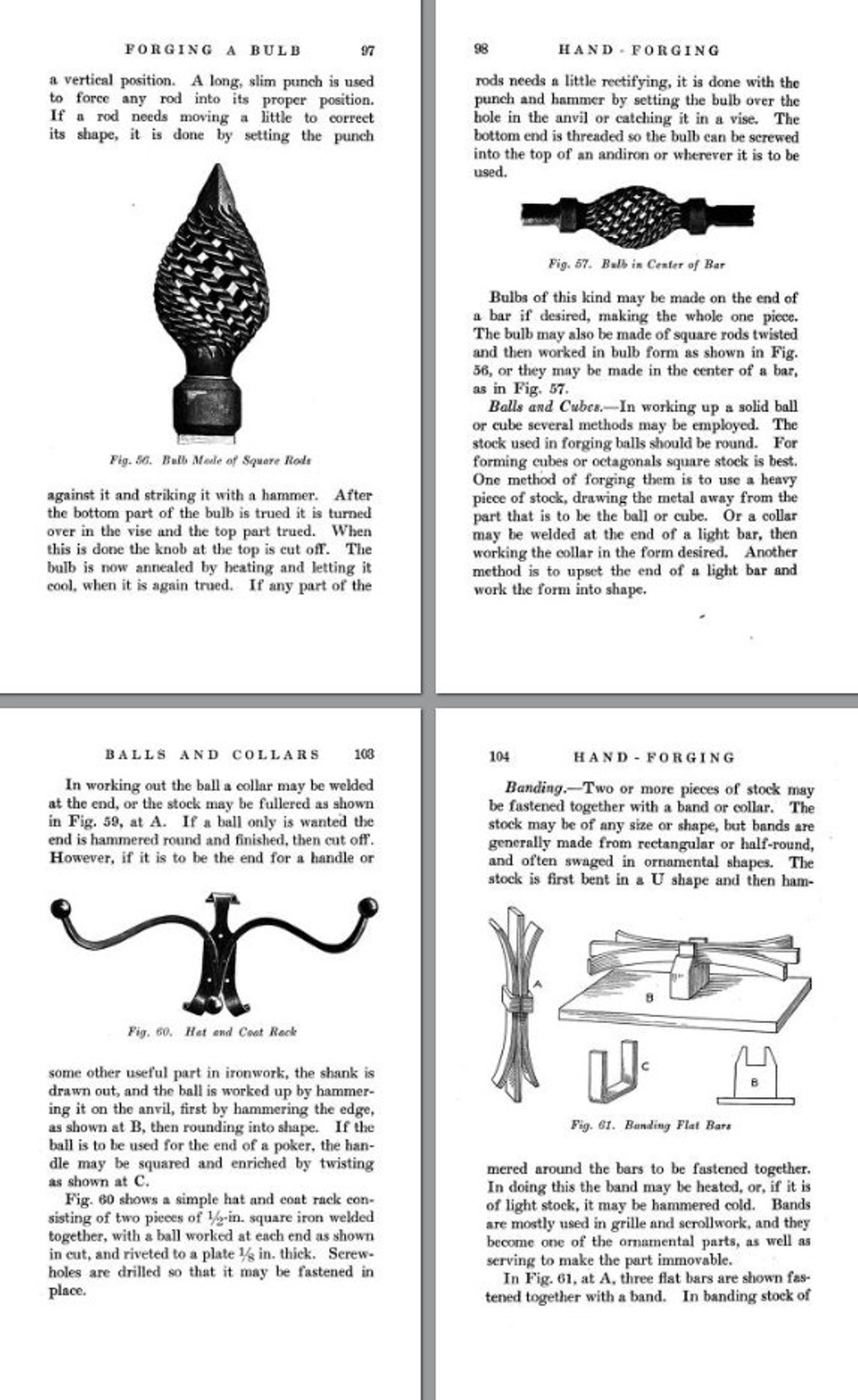 HANDFORGING Wrought Iron Ornamental Work 175 Pages Text Book With ...