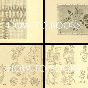 Illustrated FANCY WORK INSTRUCTIONS for Embroidery Macrame Lace Cross ...