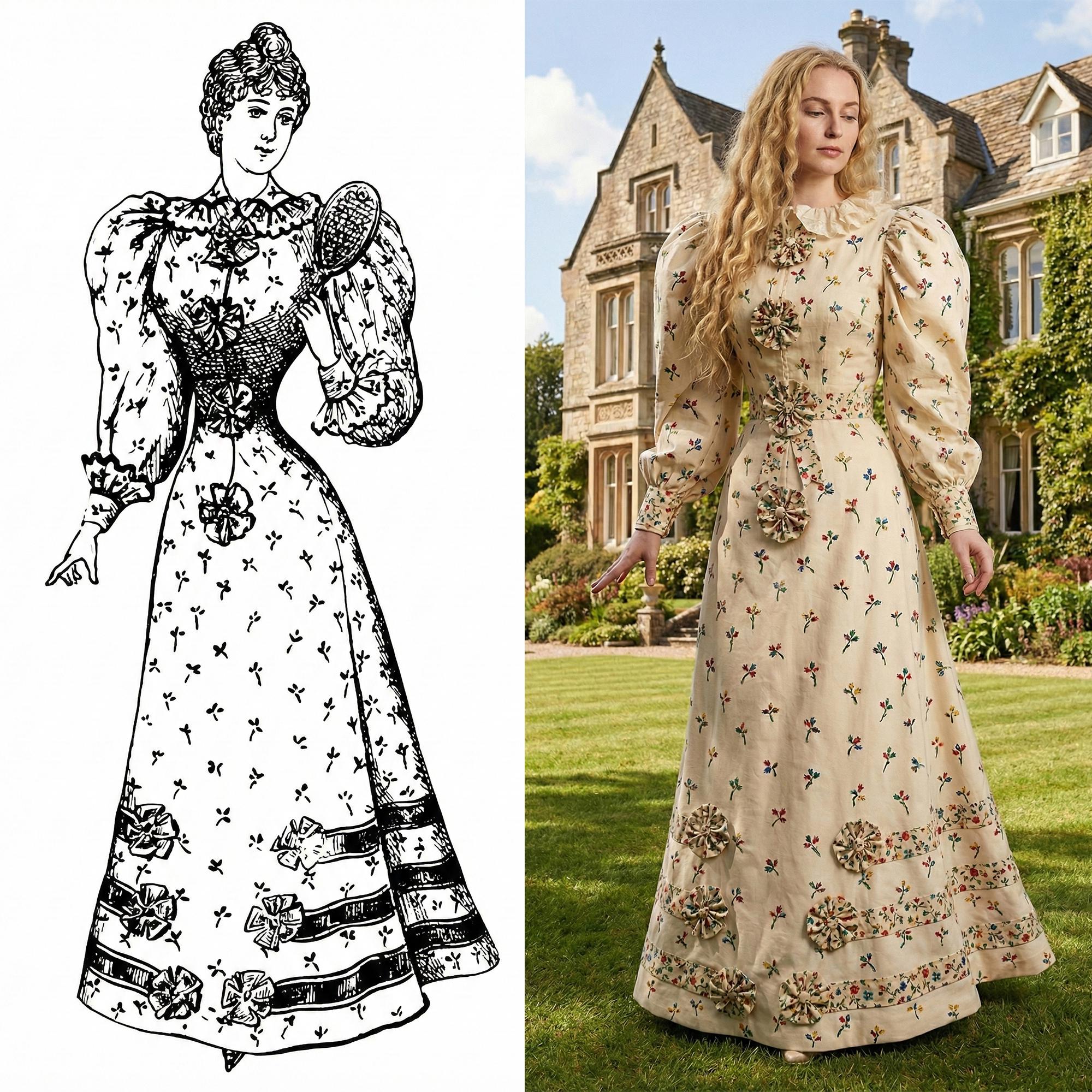86 Victorian DRESS SEWING PATTERNS Design Your Own Custom Outfits ...