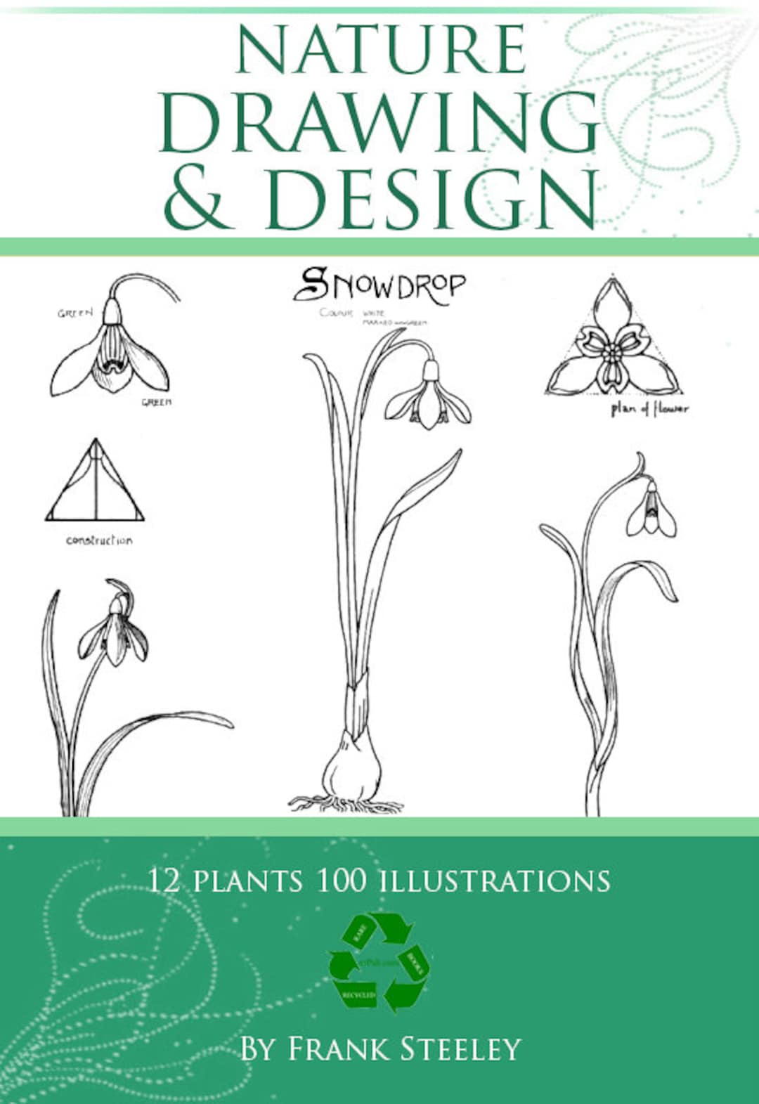 NATURE DRAWING and DESIGN With 12 Plants and 100 Illustrations 58 Pages ...
