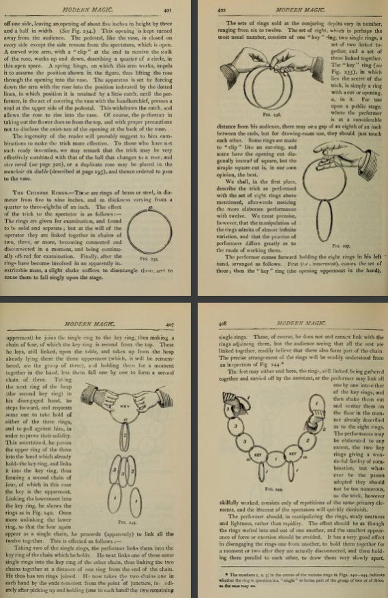 The Art of Conjuring Encyclopedia of Magic Tricks and How to - Etsy