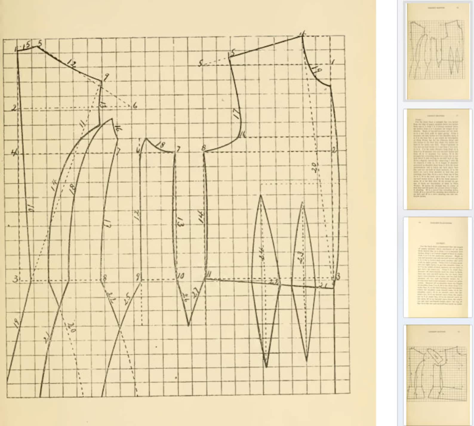 Guide to GARMENT DRAFTING With 18 Drafting Diagram PATTERNS ...