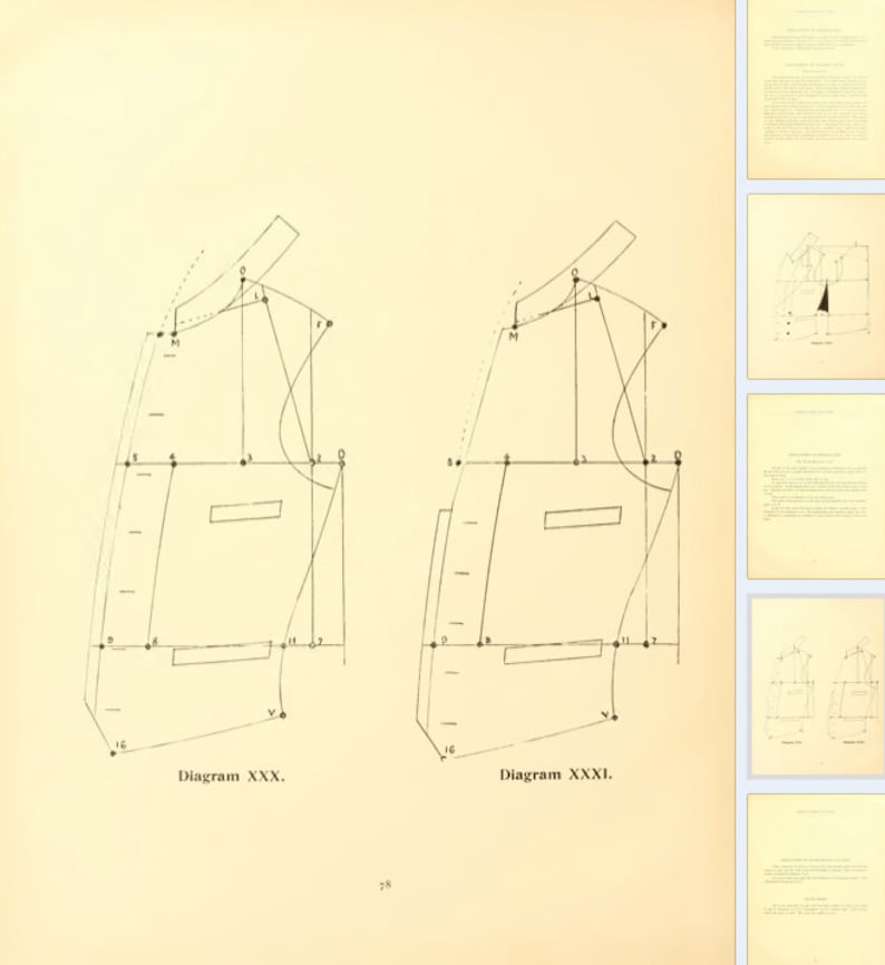 35 Victorian Diagram Sewing Patterns From the AMERICAN MENS - Etsy Canada