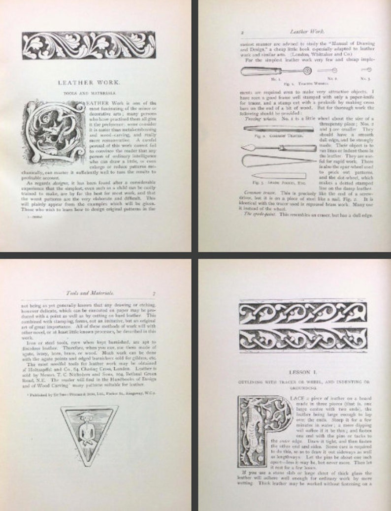 ILLUSTRATED LEATHERWORK MANUAL A Practical Guide With 9 - Etsy