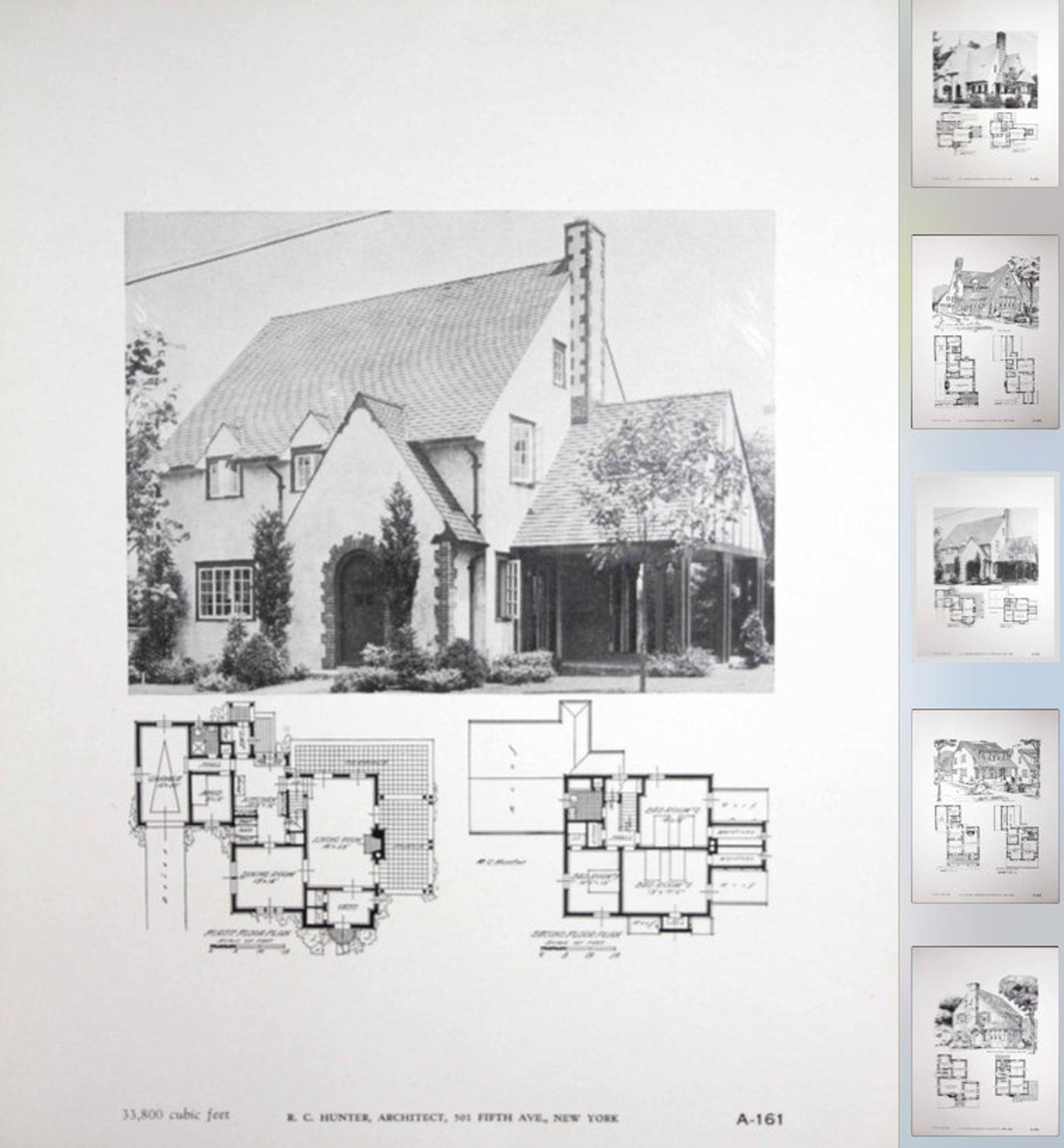 1930s Small House Designs A Unique Collection of 50 - Etsy