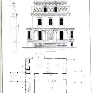 VICTORIAN ARCHITECTURAL PLANS 55 Elevations and Plans for Cottages ...