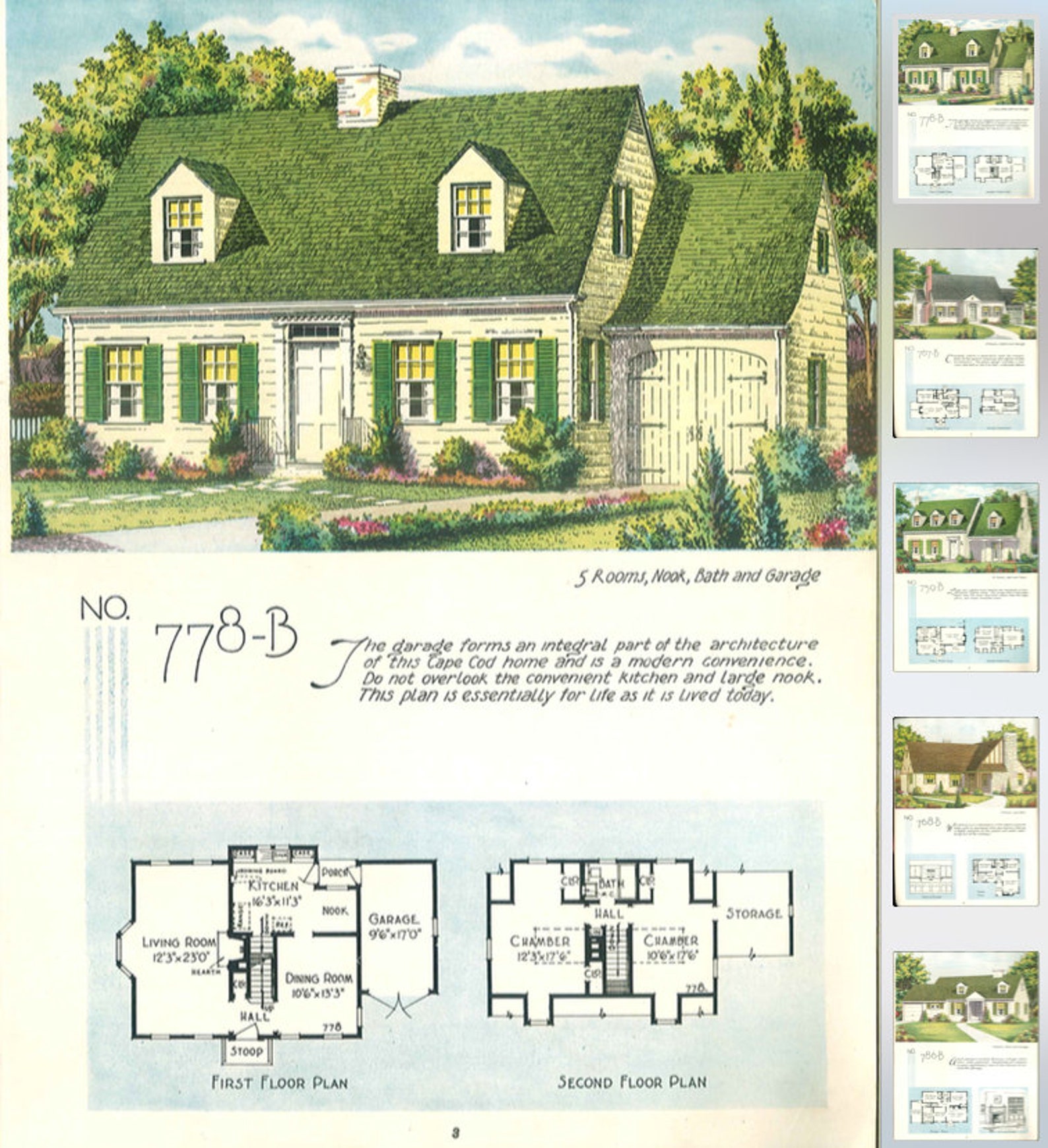 1935 Architectural Colorful Home Designs With 45 American House Designs ...