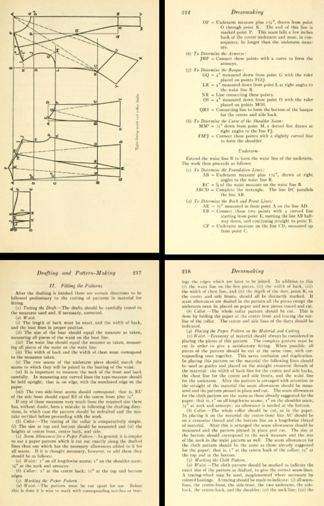 Illustrated Dressmaking Book Design Unique Theatre Costumes | Etsy