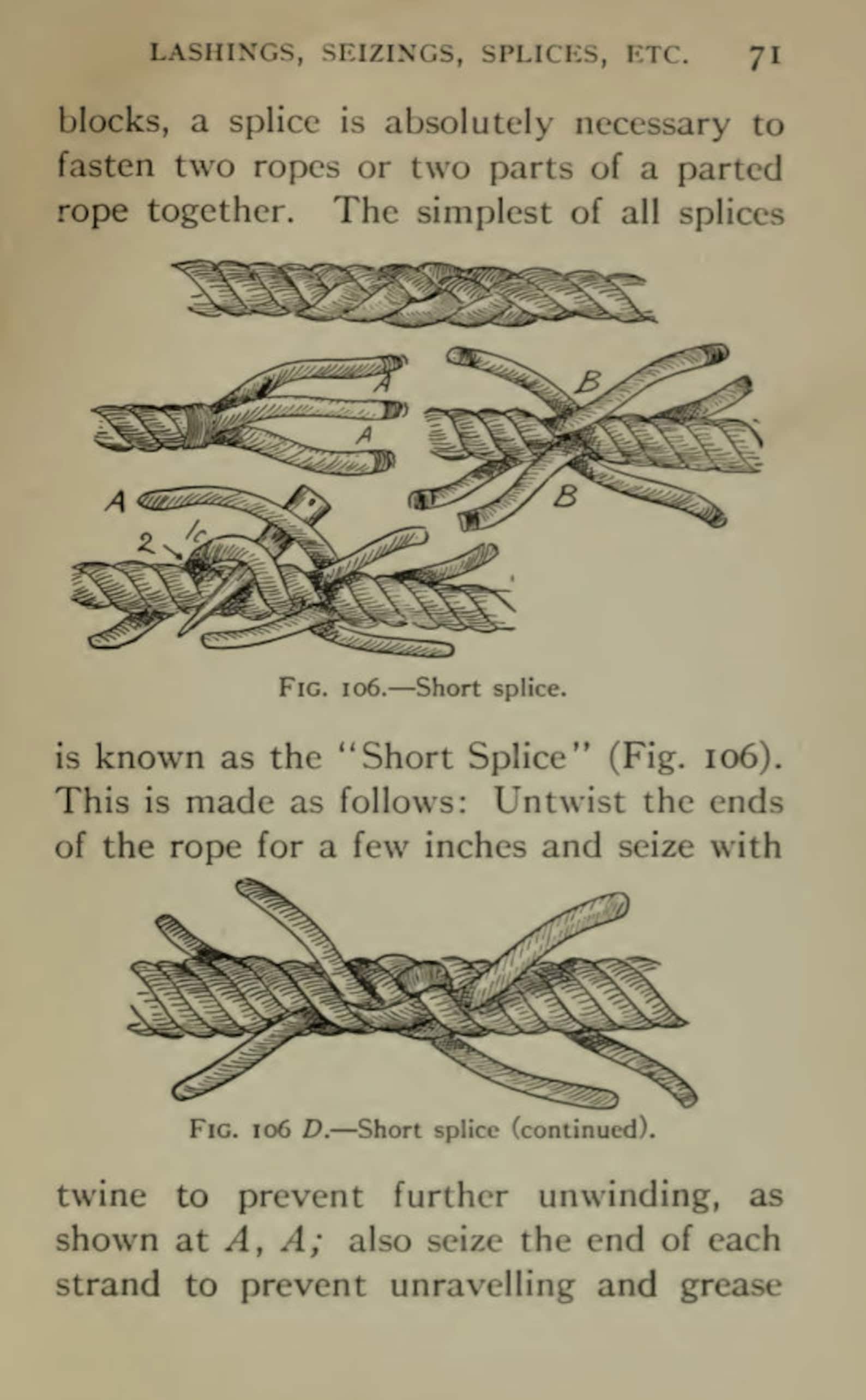 Illustrated Guide to KNOTS ~ SPLICES ~ ROPE Work 100 Pages Learn ...