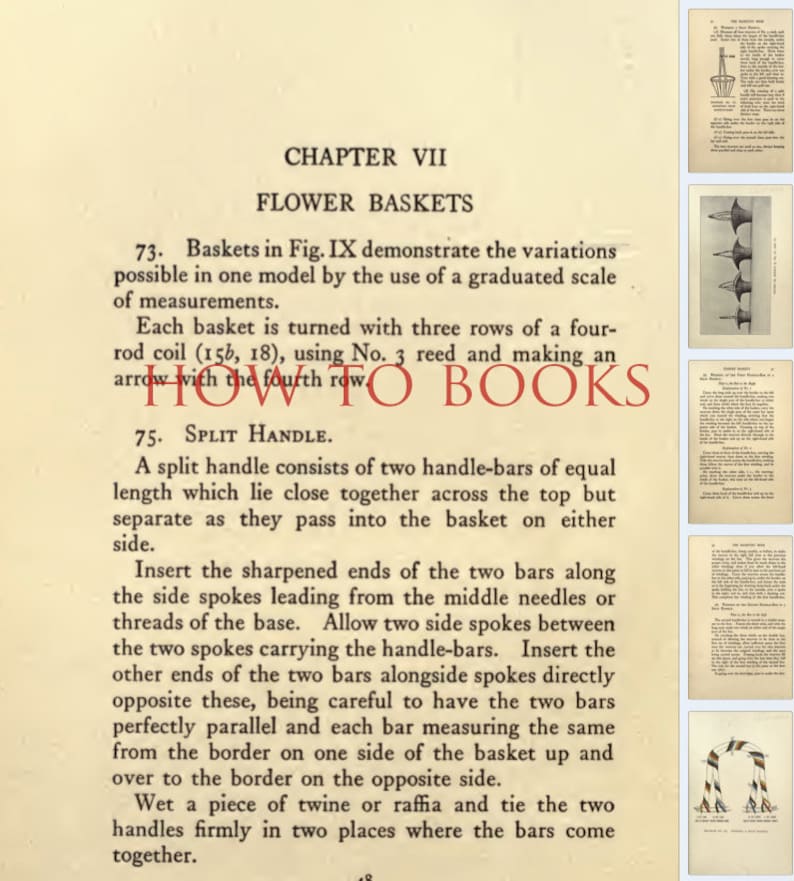 The Illustrated REED BASKETRY BOOK 12 Lessons in Reed Weaving ...