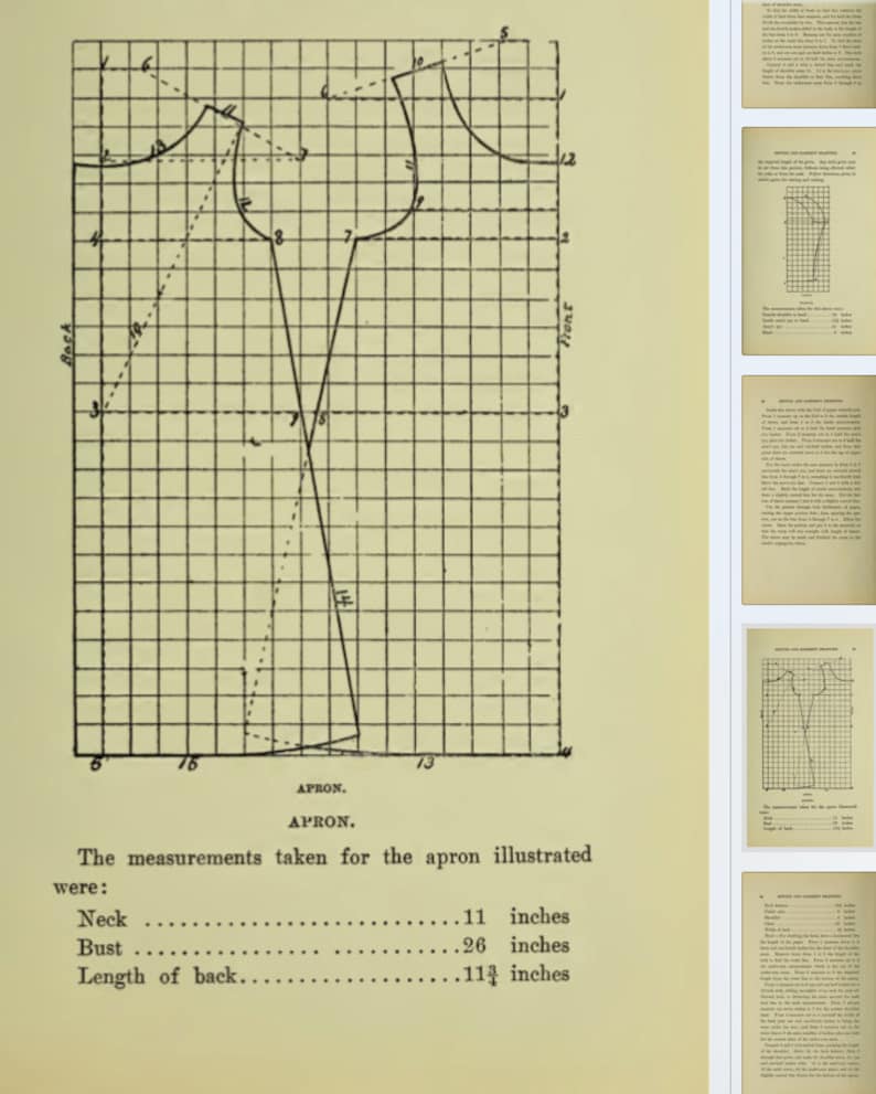 SEWING and GARMENT DRAFTING With Drafting Diagram Patterns | Etsy