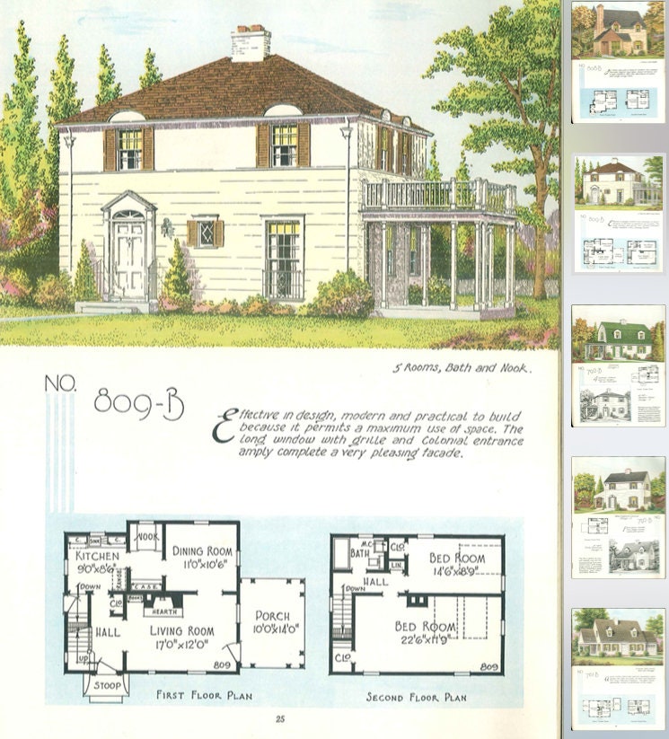 1935 Architectural Colorful Home Designs With 45 American House Designs ...