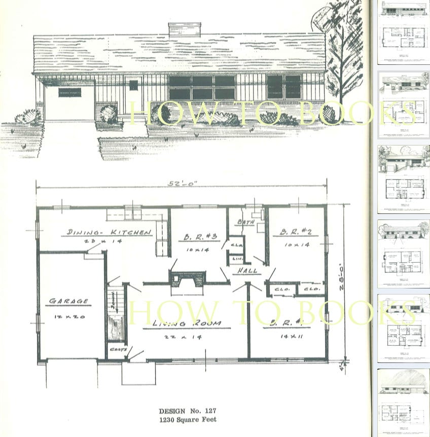 49 AMERICAN 1955 HOME PLANS House Designs With Floor Plans 50 - Etsy