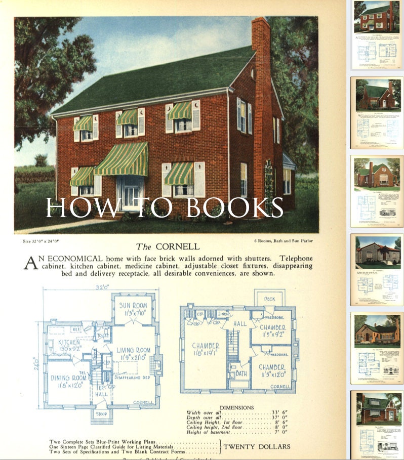 Old House Plans Poster Size The Radford American Houses: 100 Houses