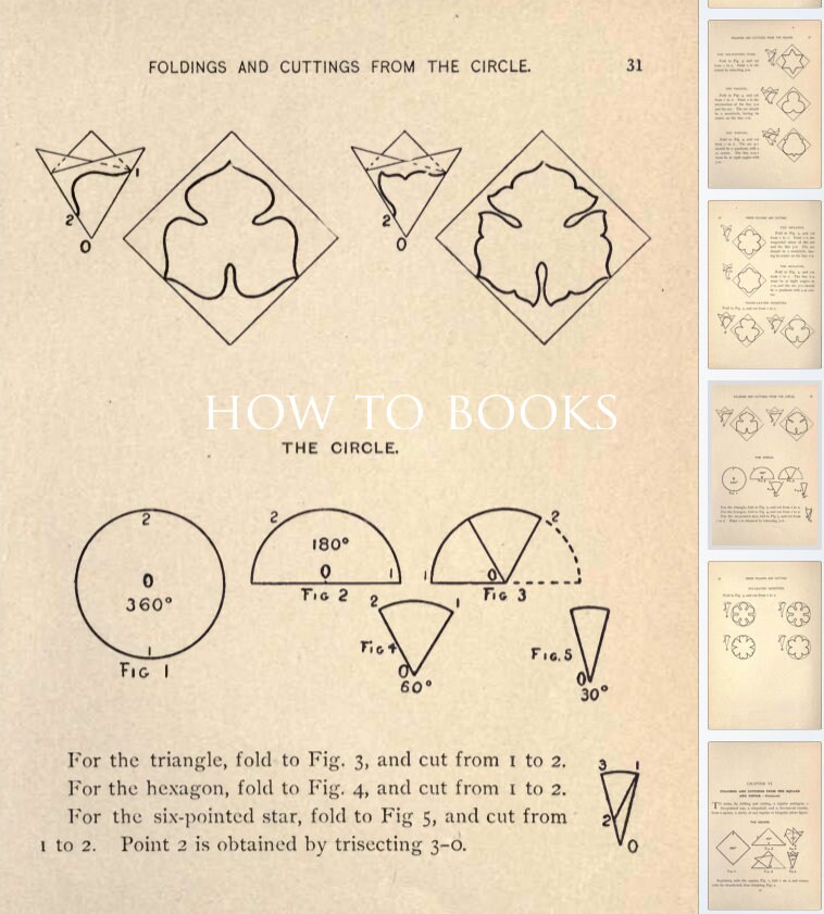 PAPER FOLDING and CUTTING Illustrated Series Adapted To Kindergartens ...