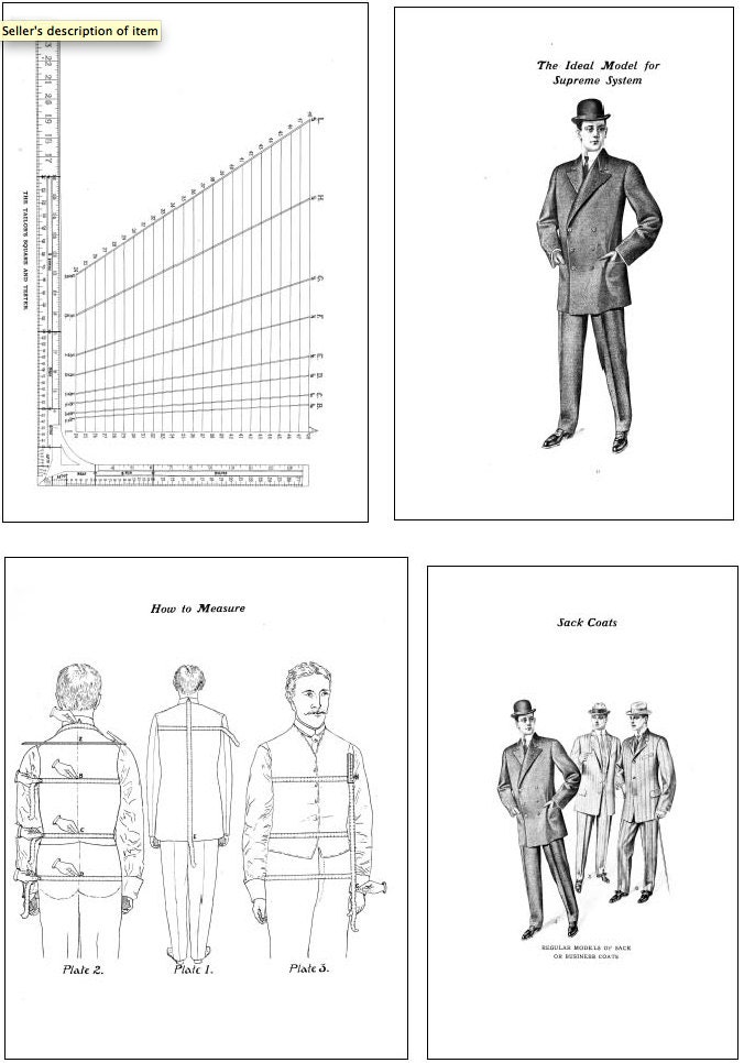 Design Your Own Clothes Mens TAILORING and TUXEDO PATTERNS - Etsy