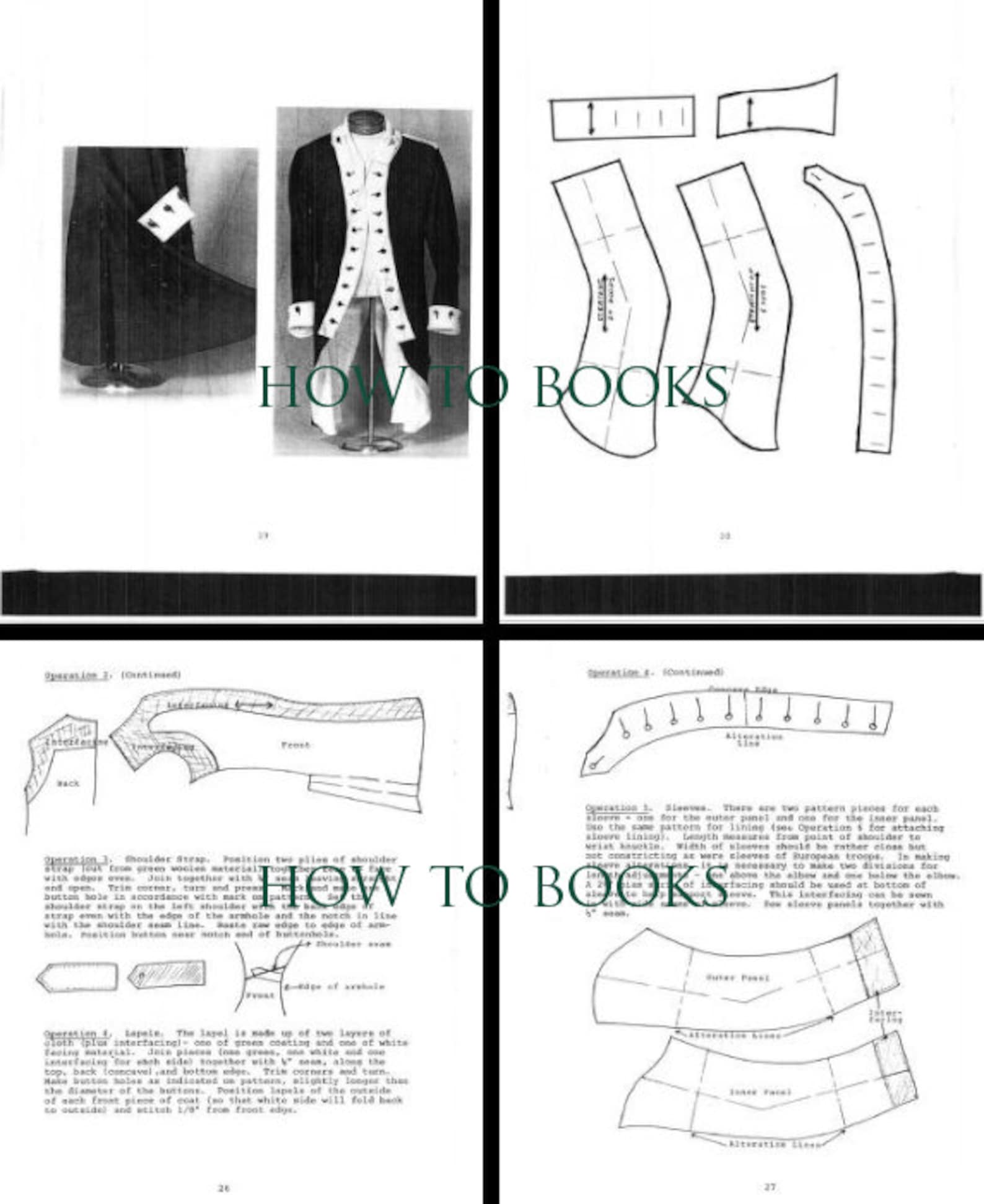 How to Make A CONTINENTAL MARINE UNIFORM Pattern Instructions Great for ...