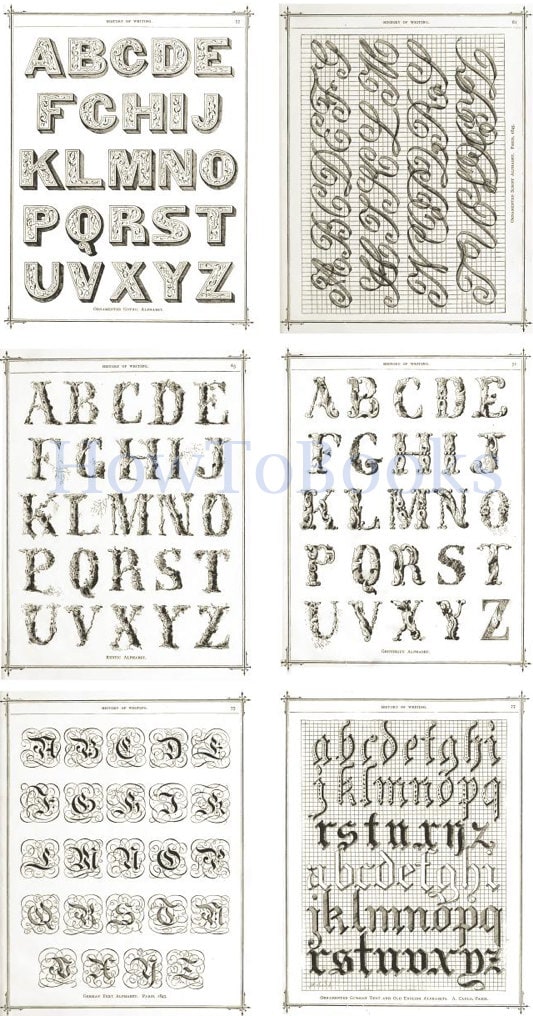 The Complete Calligraphy Handbook on Ornamental Penmanship | Etsy