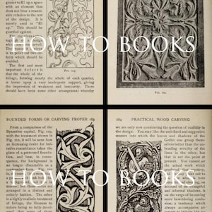 Easy Lessons in the Art of PRACTICAL WOOD CARVING Rare Illustrated Book ...