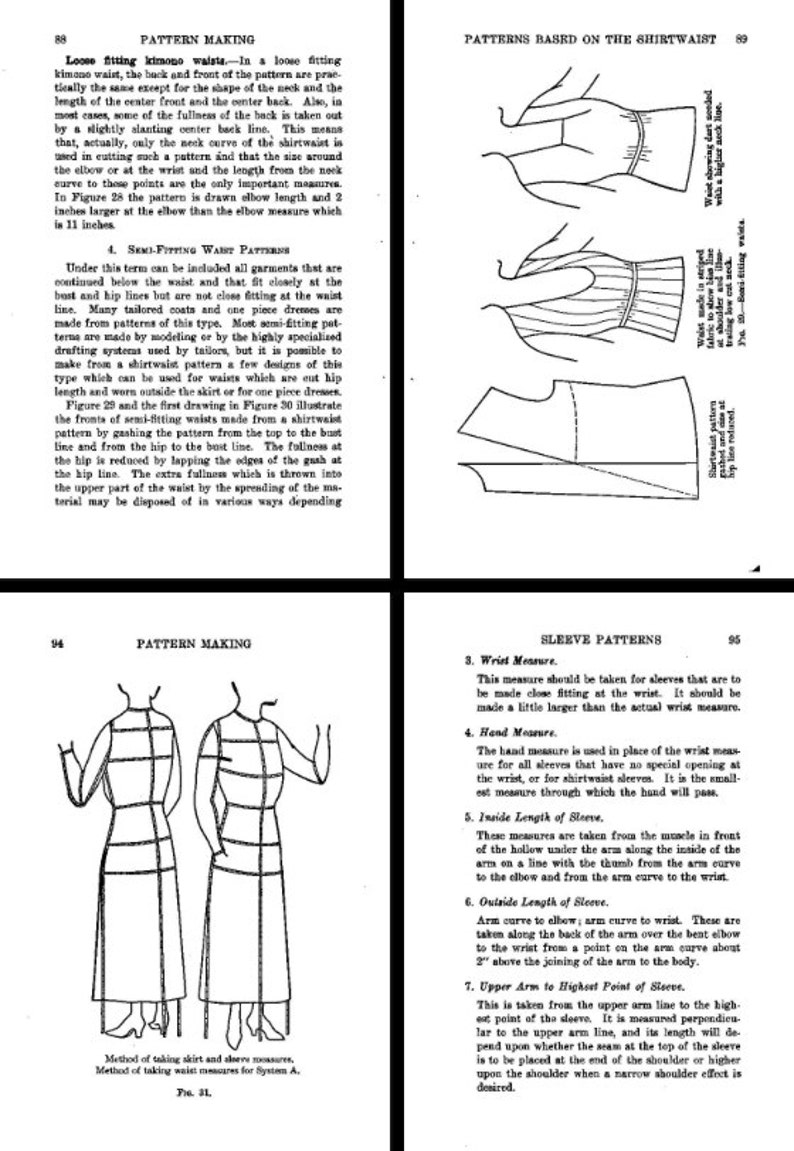 DRESS PATTERN MAKING How to Make Patterns for Clothing of Unusual ...
