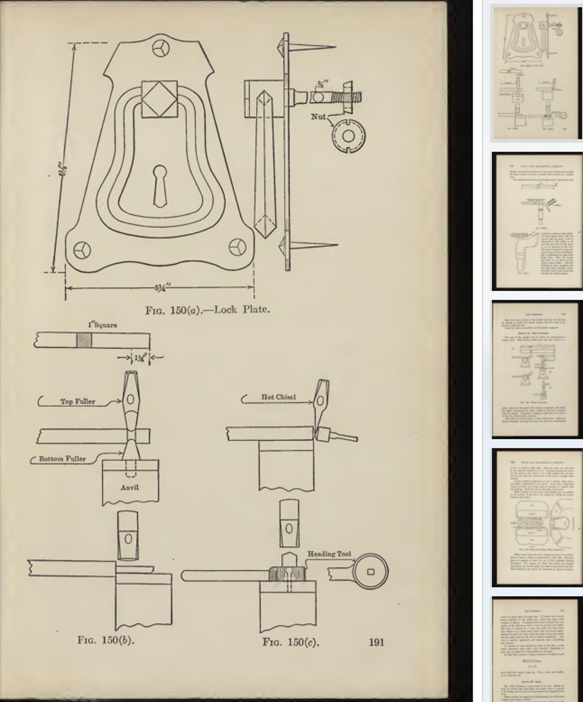 Illustrated ORNAMENTAL FORGING Wrought Iron Plain and - Etsy
