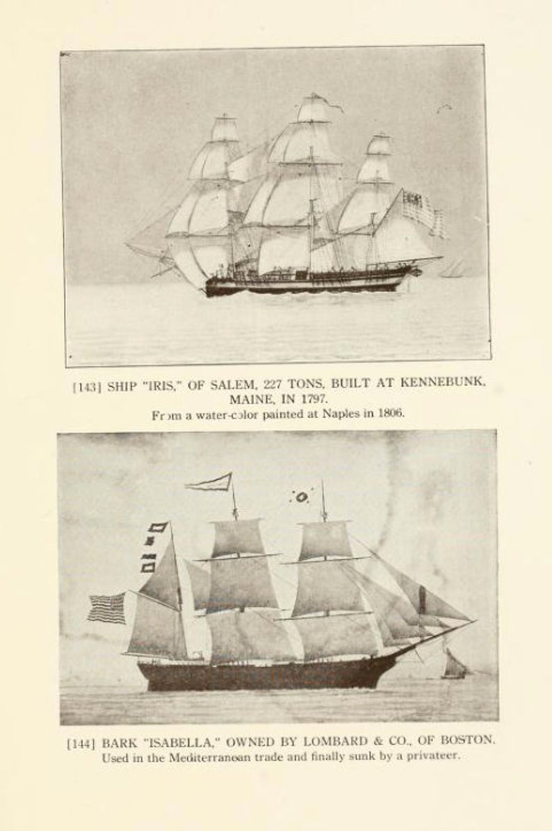 RARE illustrated Book of The SAILING SHIPS of New England 1607 | Etsy