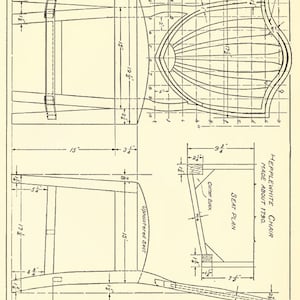 Colonial Furniture 17 Woodworking Patterns With Instructions SHERATON ...