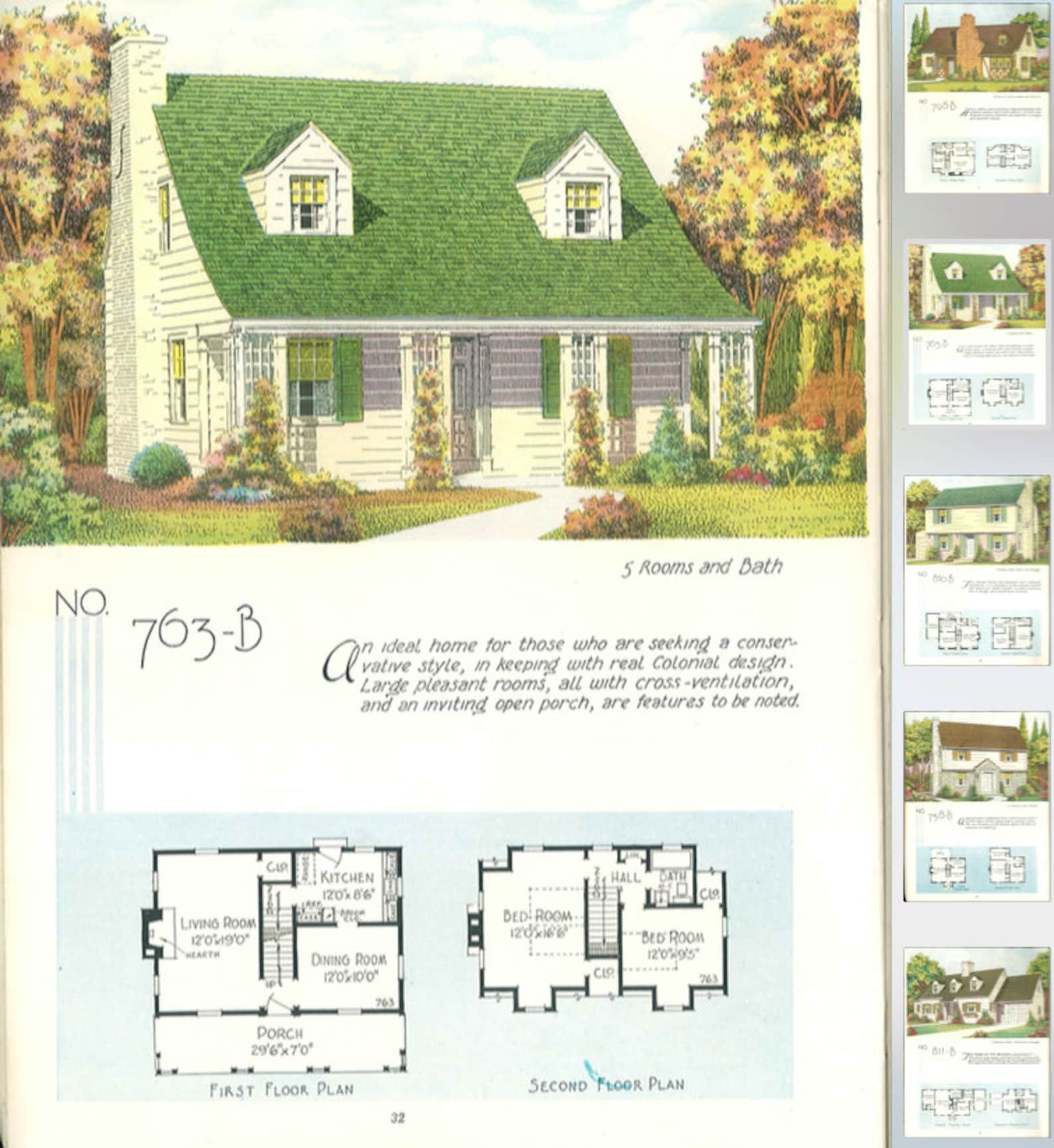 1935 Architectural Colorful Home Designs With 45 American House Designs ...
