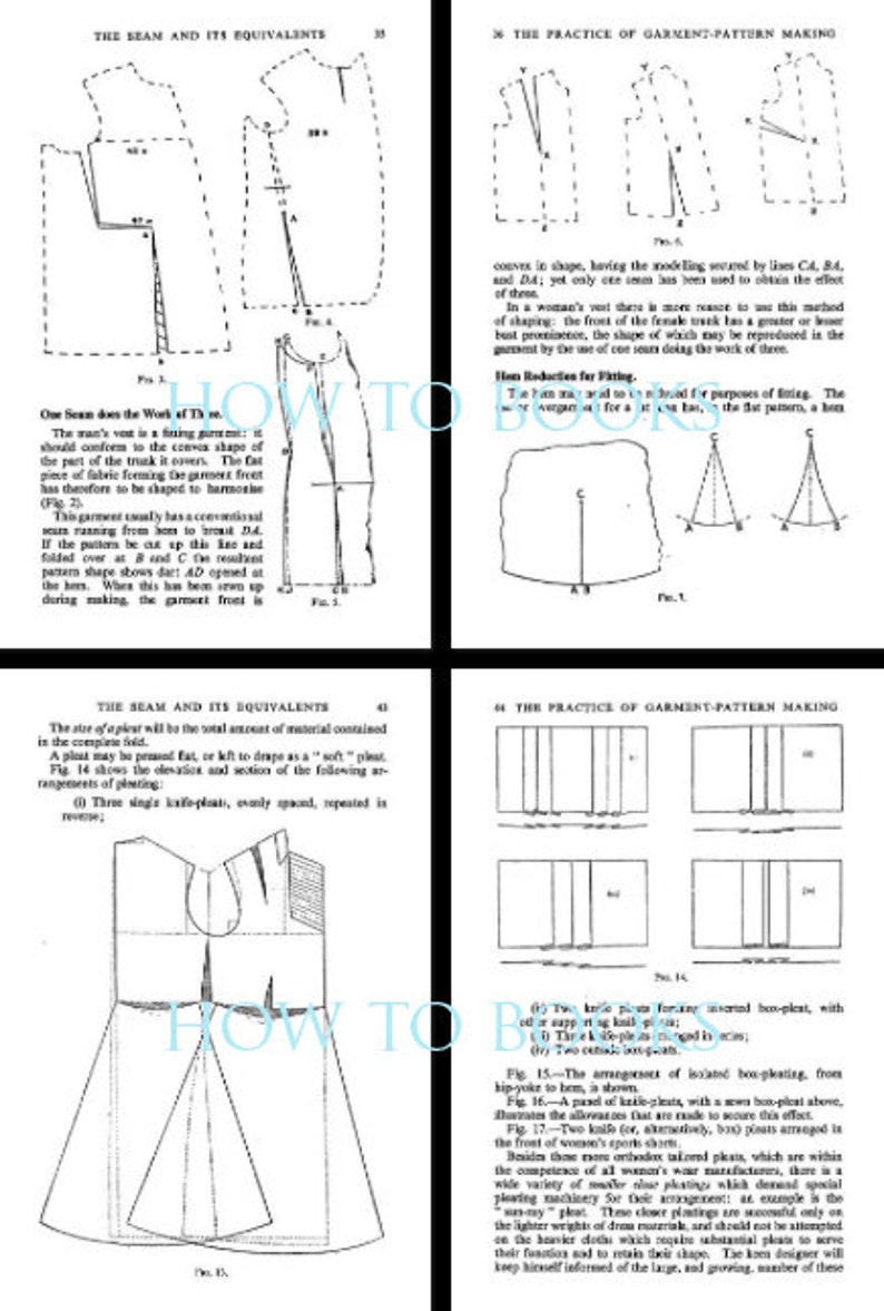 GARMENT PATTERN MAKING an Illustrated Textbook for Clothing - Etsy