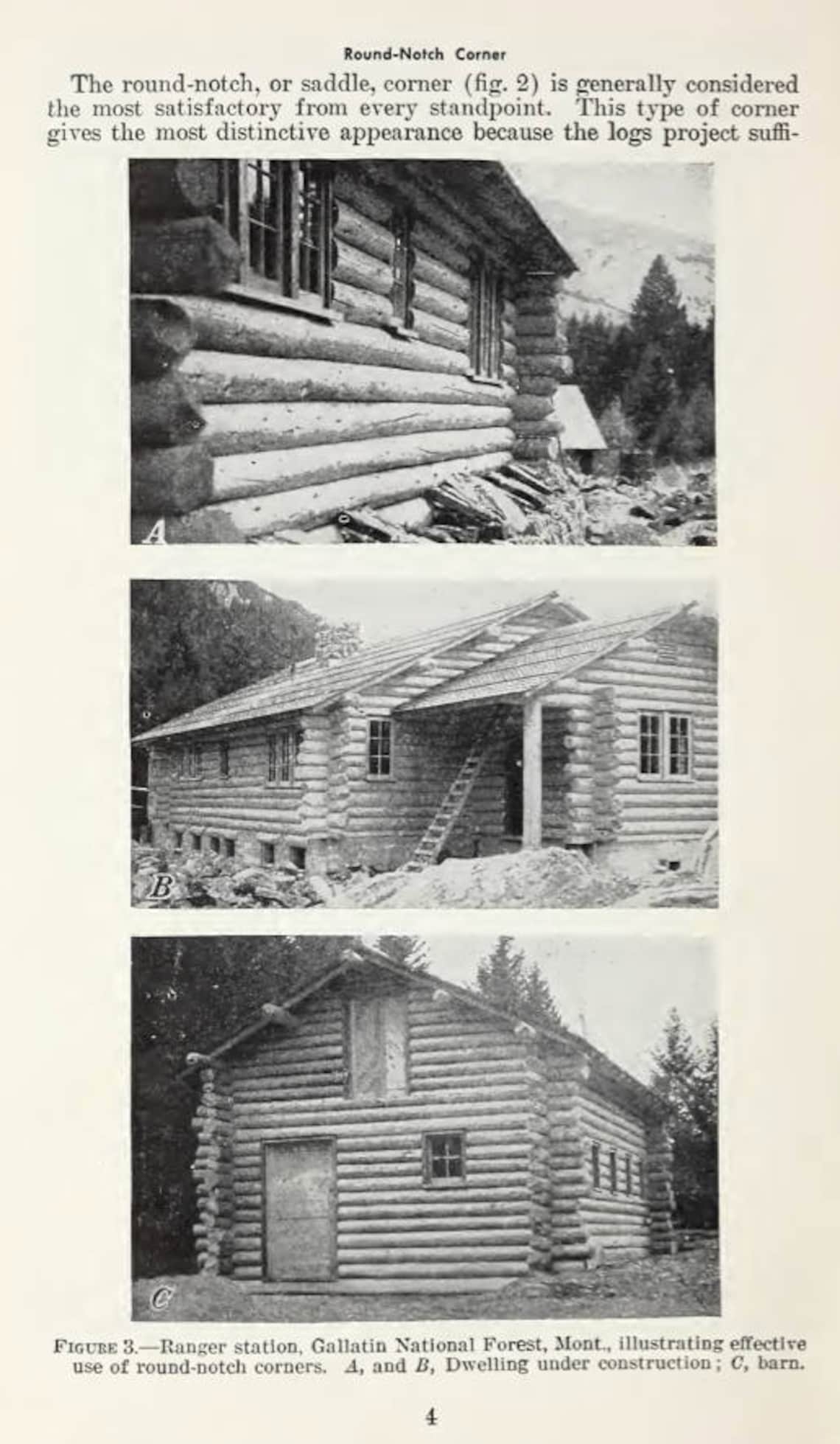 How to Build LOG CABINS and FURNITURE Instructions Designs and | Etsy