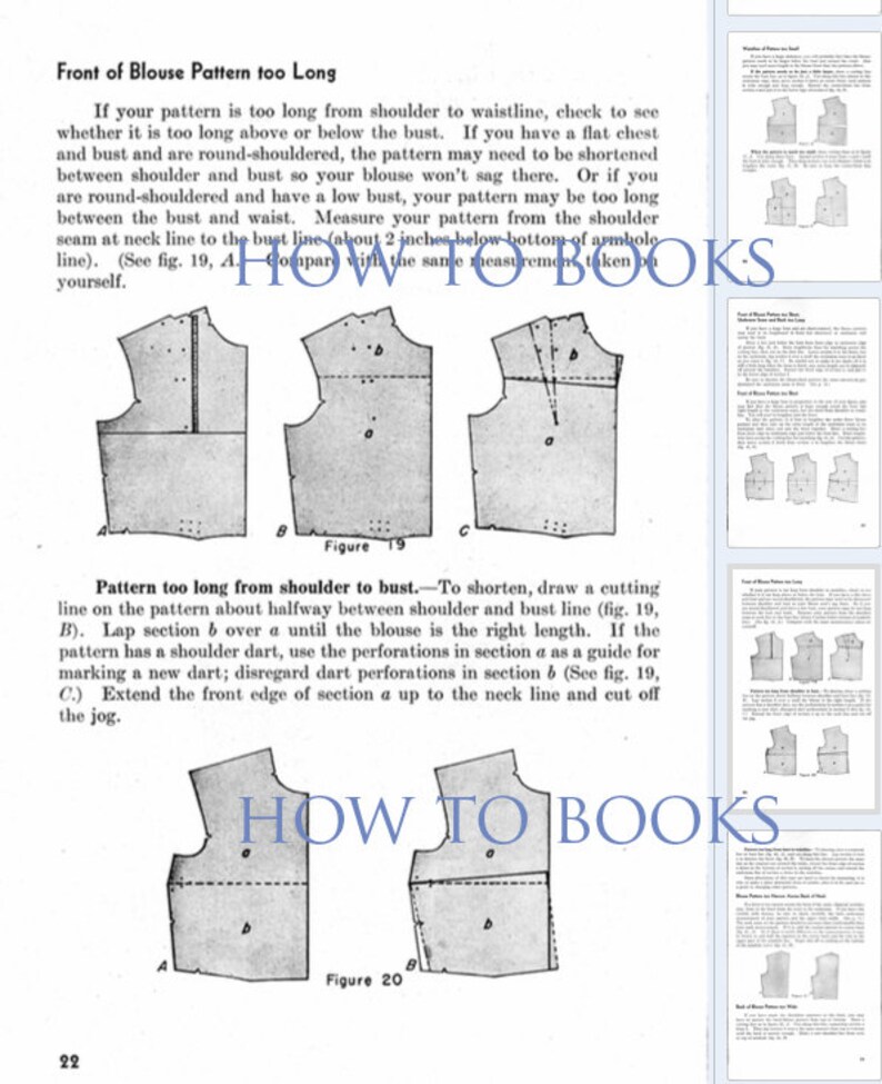 How to ALTER PATTERNS an Illustrated Guide to Pattern Alteration of ...