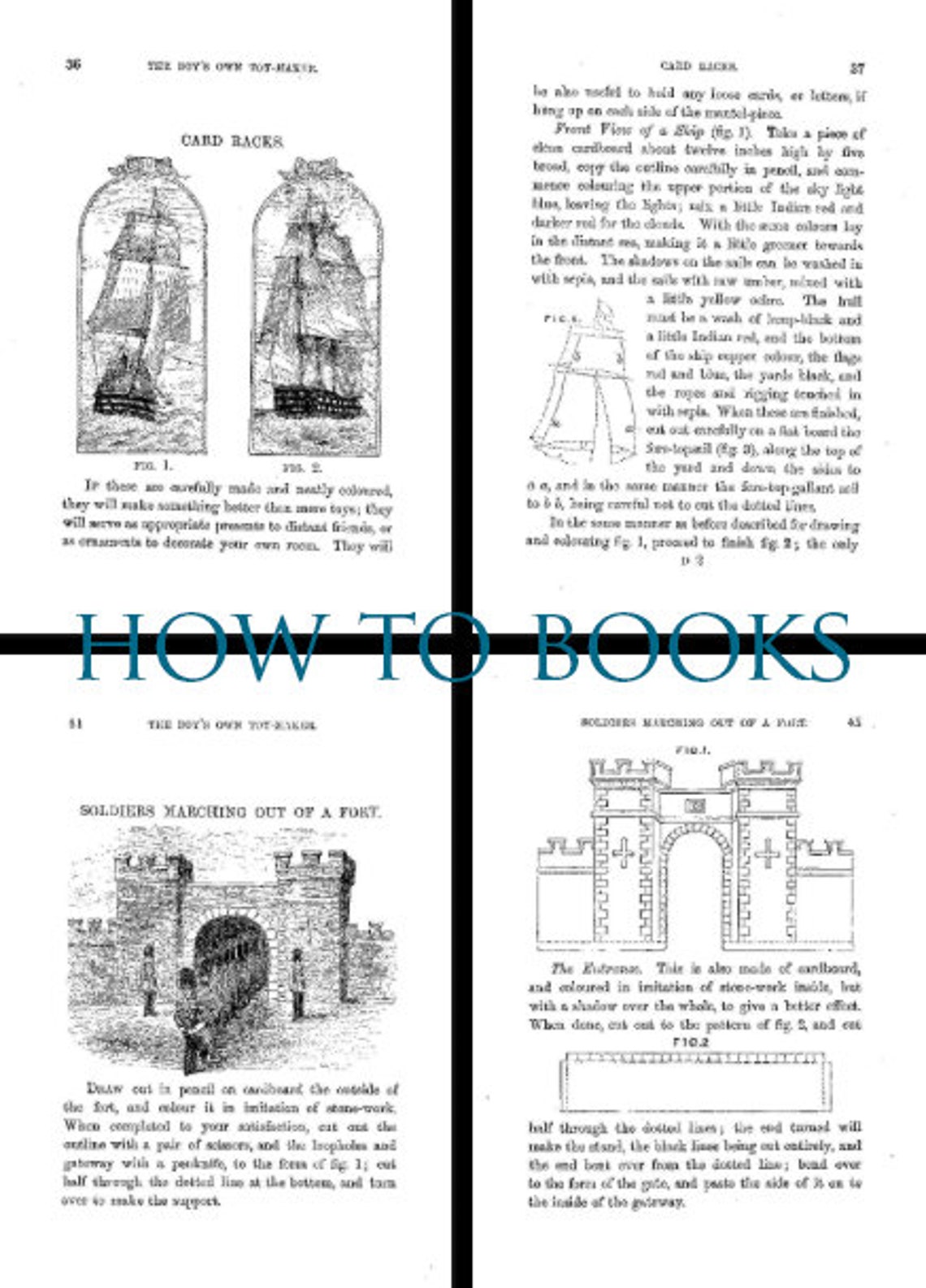 Illustrated How to MAKE TOYS for BOYS Instructions on Vintage - Etsy