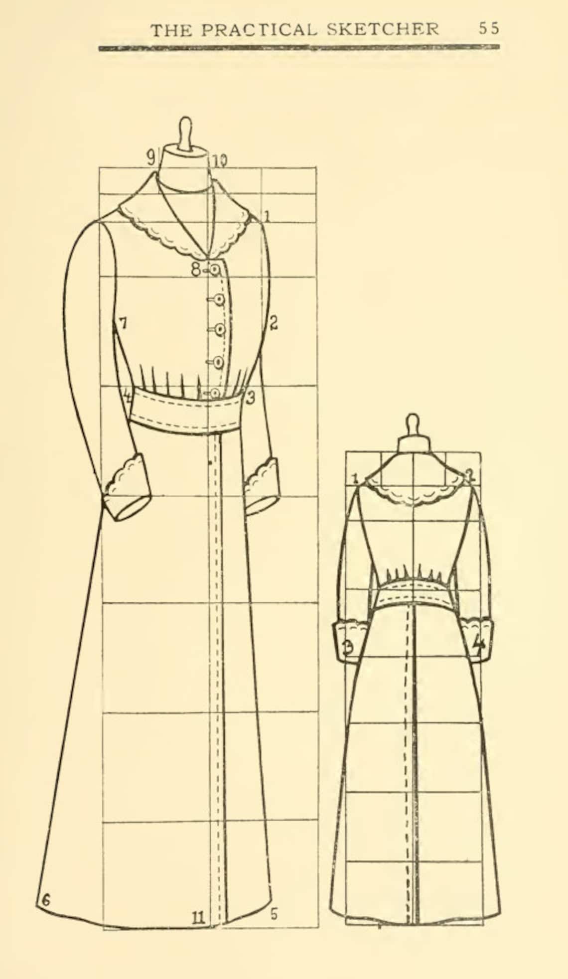 Design Your Own Clothes With the PRACTICAL SKETCHER 100 Pages - Etsy