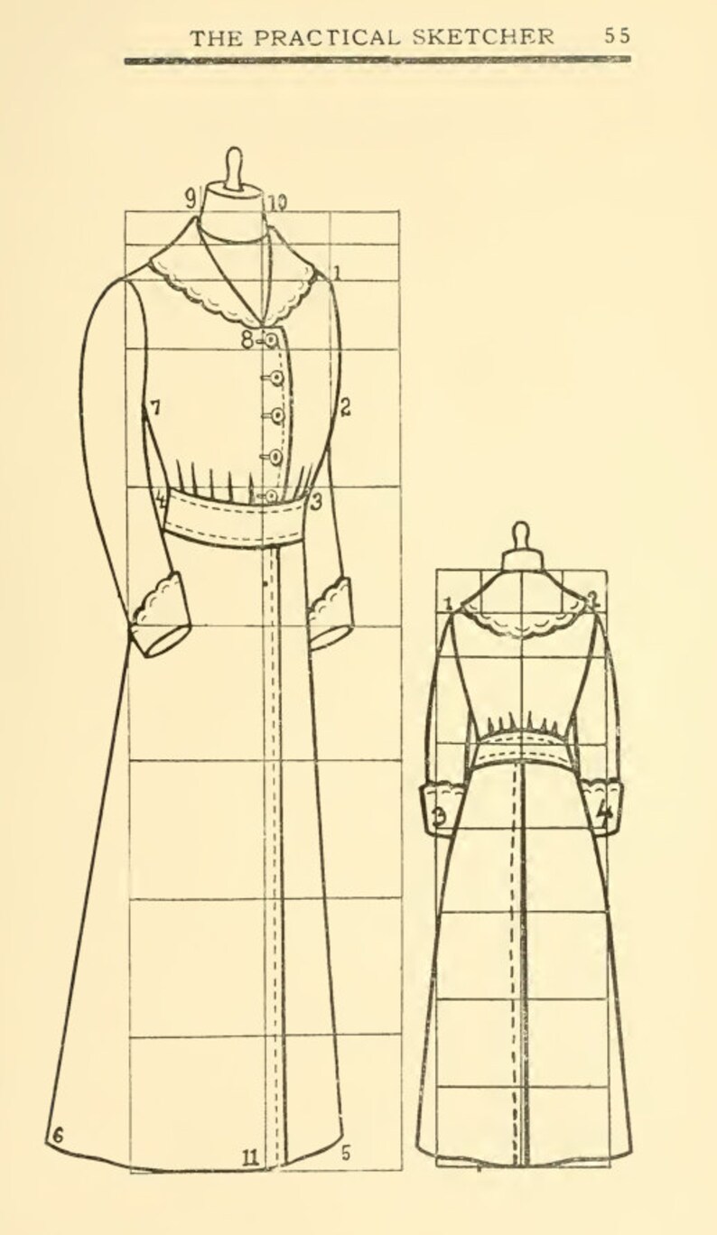 Design Your Own Clothes With the PRACTICAL SKETCHER 100 Pages - Etsy