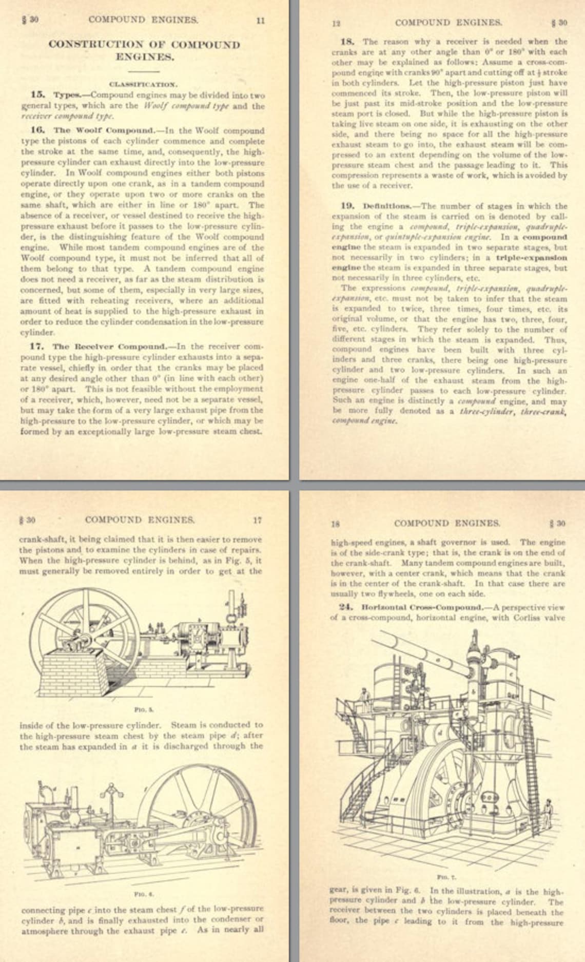 The STEAM ENGINE a Rare ILLUSTRATED Textbook on Steam - Etsy UK