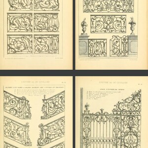 LOUIS XV ORNAMENTATION Rare Illustrated French Decoration Rococo Style ...