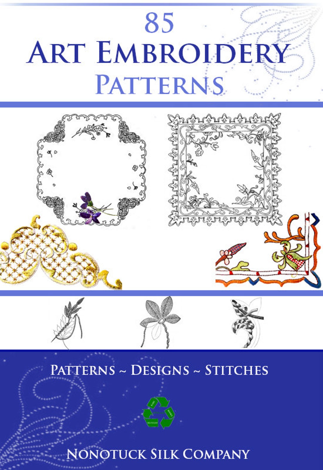 85 ART EMBROIDERY PATTERNS Patterns Designs Stitches and How to Use ...