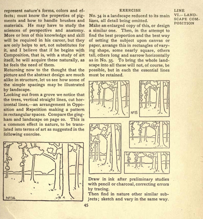 COMPOSITION ~ Series of Illustrated Exercises in Art Structure for ...