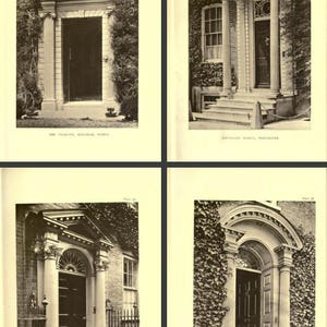 OLD ENGLISH DOORWAYS Tudor to Victorian Rare Illustrated Book of ...