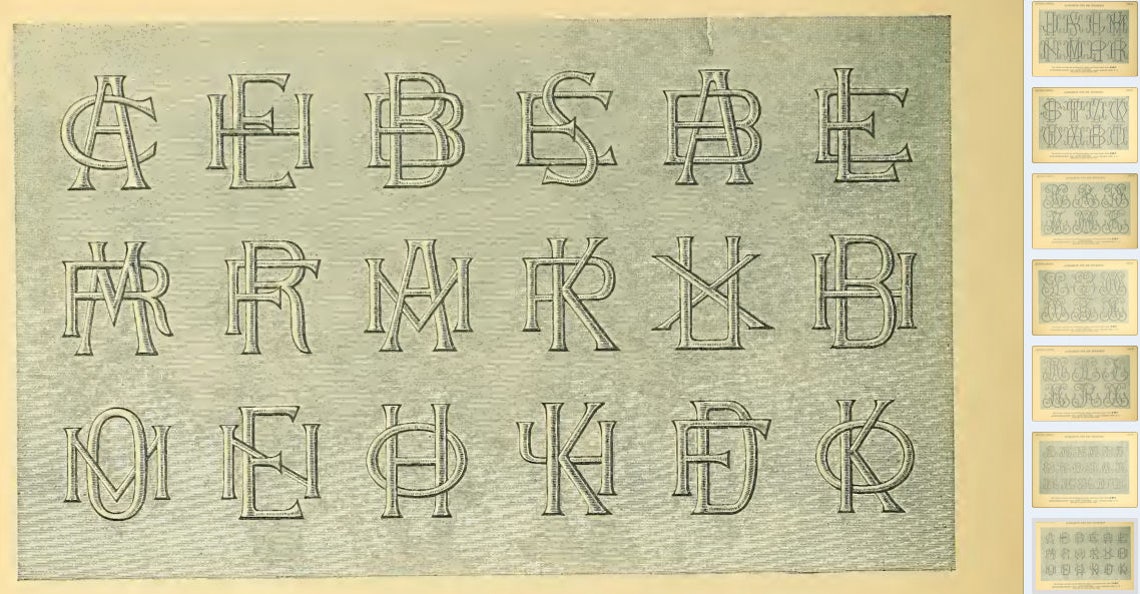 Rare Illustrated Patterns Book ALPHABETS for the EMBROIDERER | Etsy