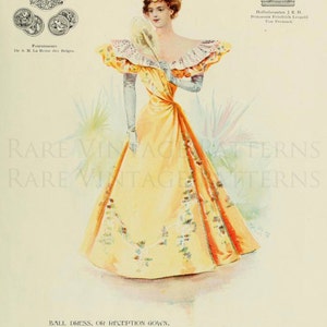 EUROPEAN DESIGNER FASHIONS 1896 With Full Page Colored Outfits ...