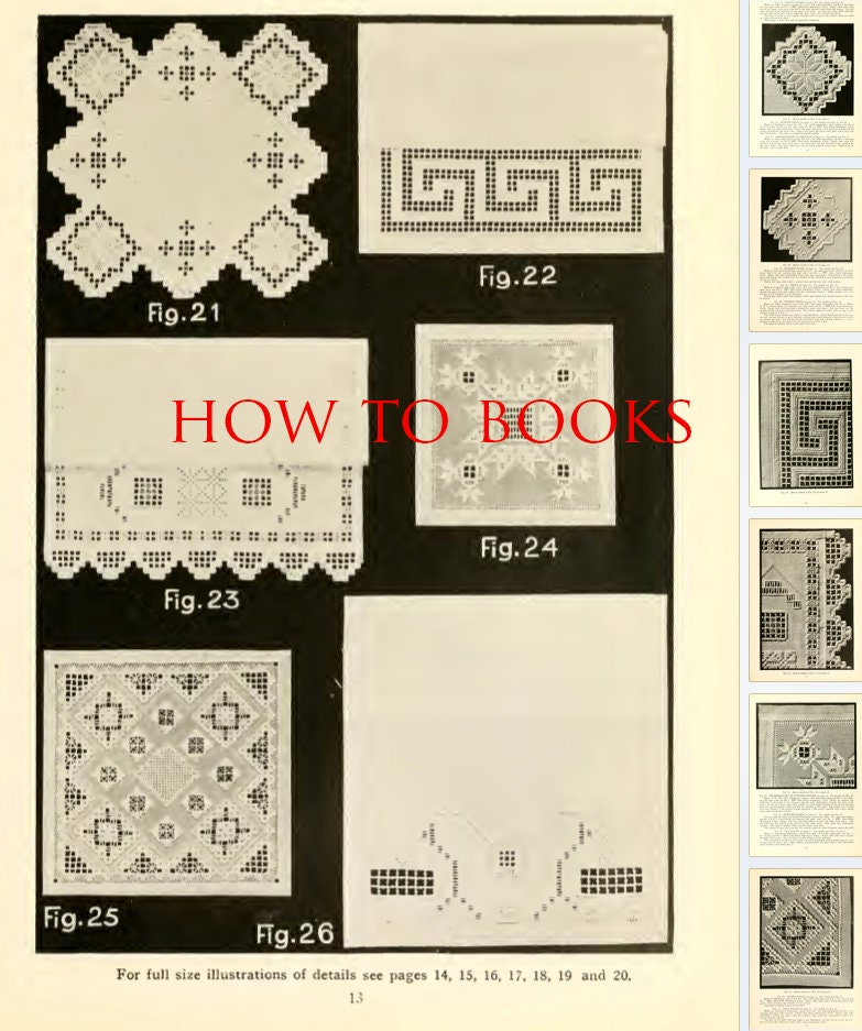 HARDANGER NORWEGIAN EMBROIDERY Drawn Thread Work Designs Stitches ...