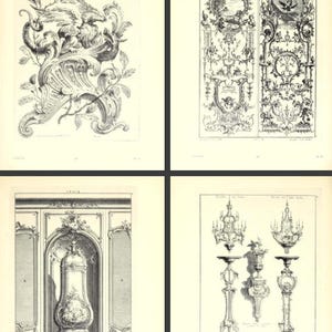 200 ROCOCO ENGRAVINGS of the 18th Century Rare Illustrated ...