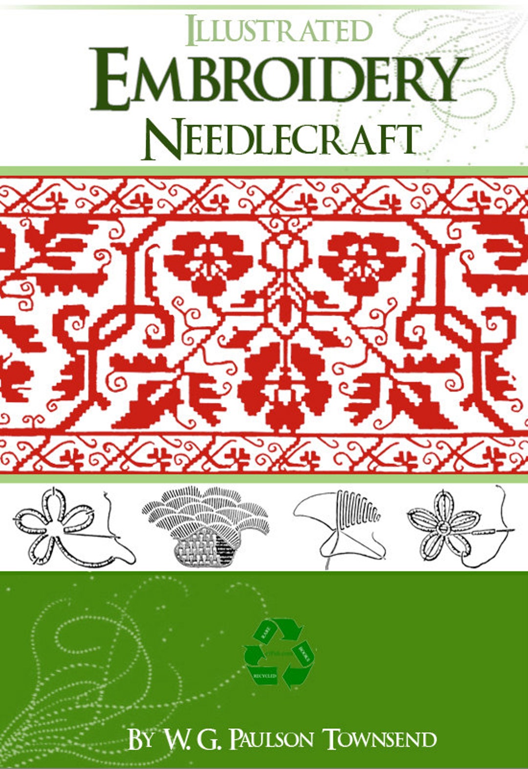 EMBROIDERY NEEDLECRAFT Illustrated Designs and Stitches Book 251 Pgs ...