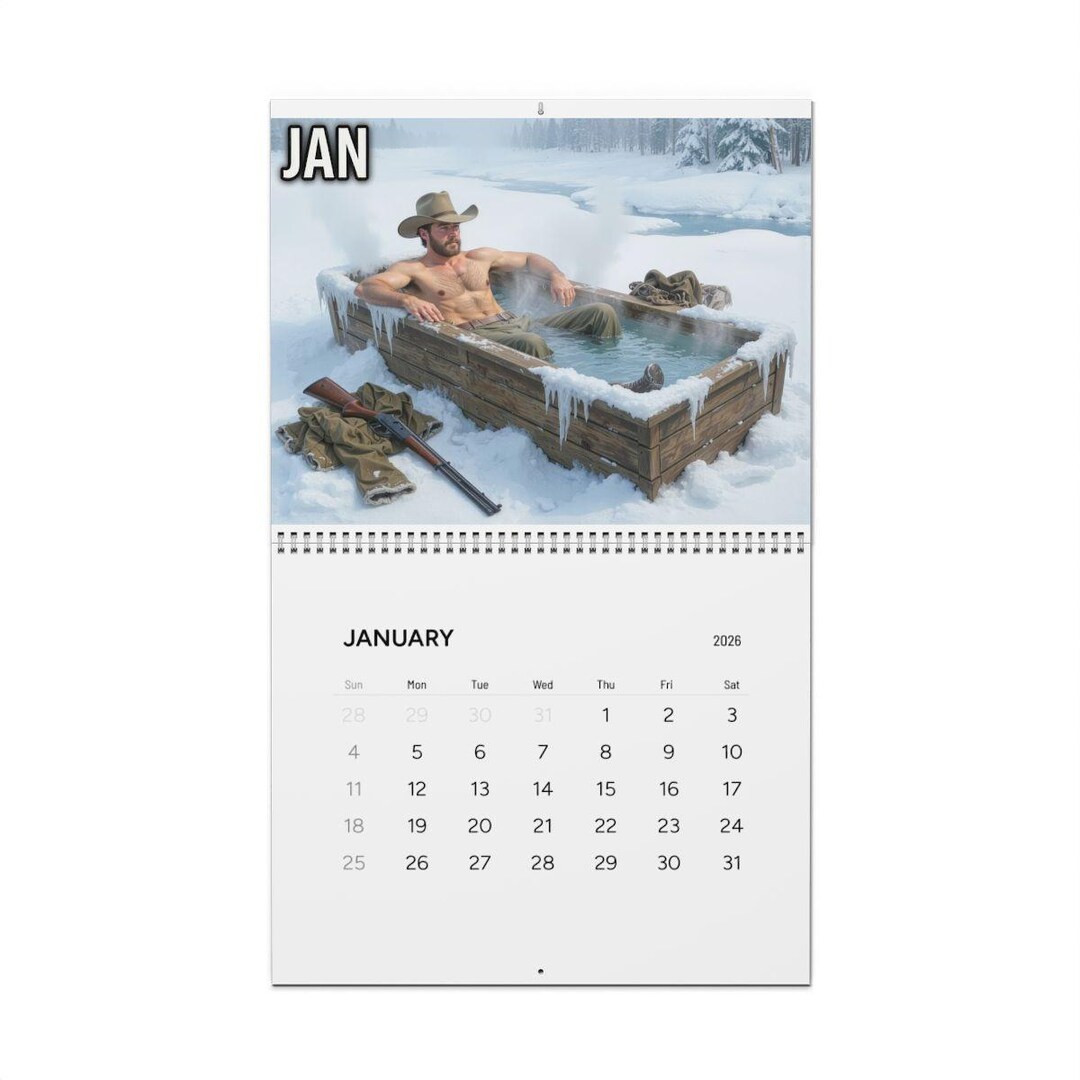 Western Art Wall Calendar 2026 — Cowboy Scenes Monthly Calendar - Etsy