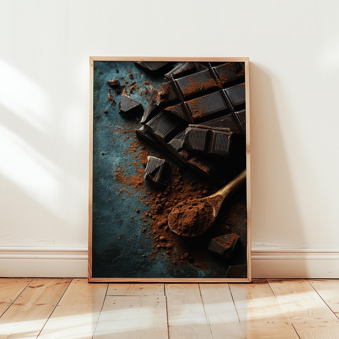 Dark Chocolate Still Life Poster | Moody Food Wall Art - Etsy