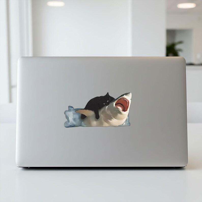Black Cat Shark Car Stickers,vinyl Waterproof Scratch Covering Decal ...