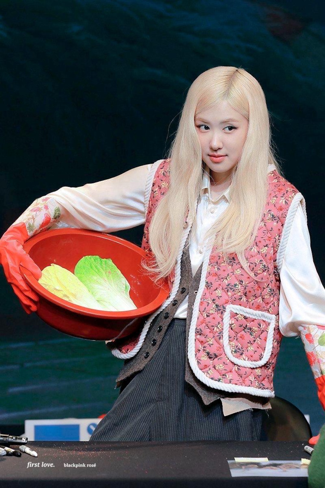 Viral Korean Kimchi Ahjumma Vest | Kimjang Vest | Quilted Floral Vest ...